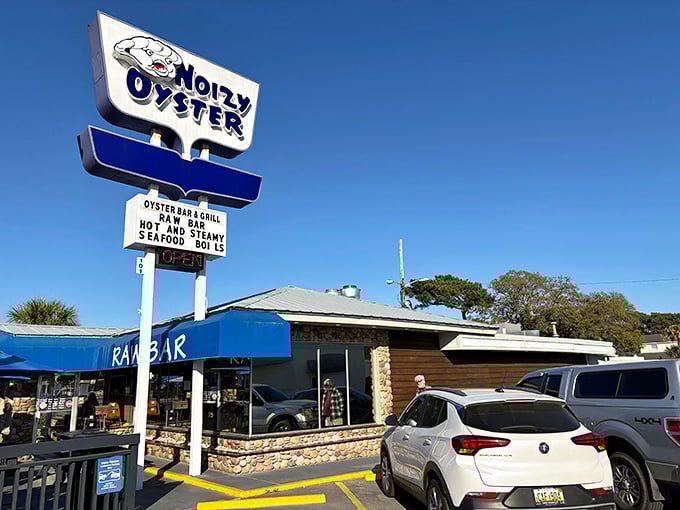 The classic roadside sign of Noizy Oyster has guided hungry travelers for years. Myrtle Beach's answer to "where can I get seafood without changing out of my flip-flops?"