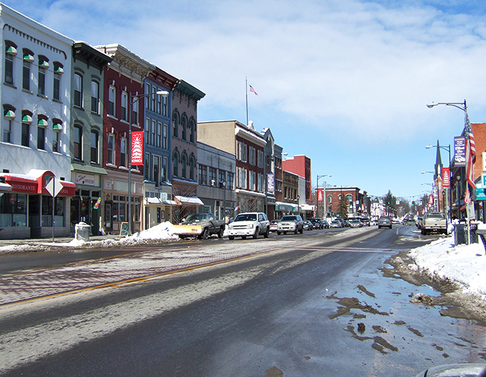 Main Street, Norwich&mdash;where colorful storefronts and affordable living paint the perfect retirement picture. No expensive frame necessary.