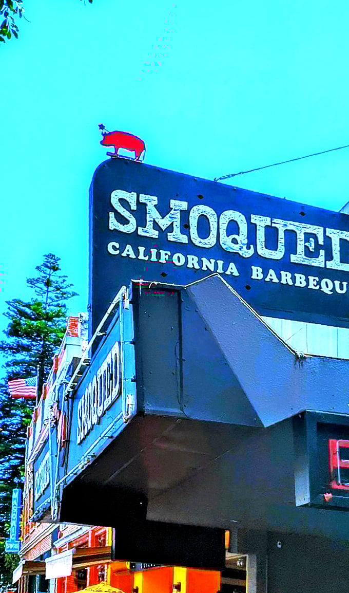 That little pig on Smoqued's sign isn't just cute&mdash;it's a beacon guiding you to where BBQ traditions meet California innovation.