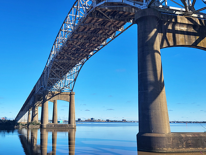 The Calcasieu River Bridge connects more than just shores – it links Westlake's peaceful living to Lake Charles' amenities. Engineering meets everyday convenience.