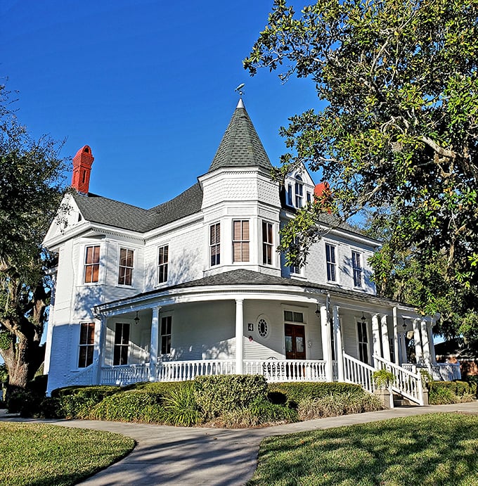 This pristine Victorian mansion serves as Fernandina's welcome center, greeting visitors with the same elegance that defined the town's golden era.