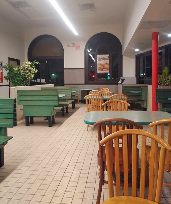 Late night at Zippy's &ndash; when the crowds thin but the mint green booths still promise comfort and satisfaction.