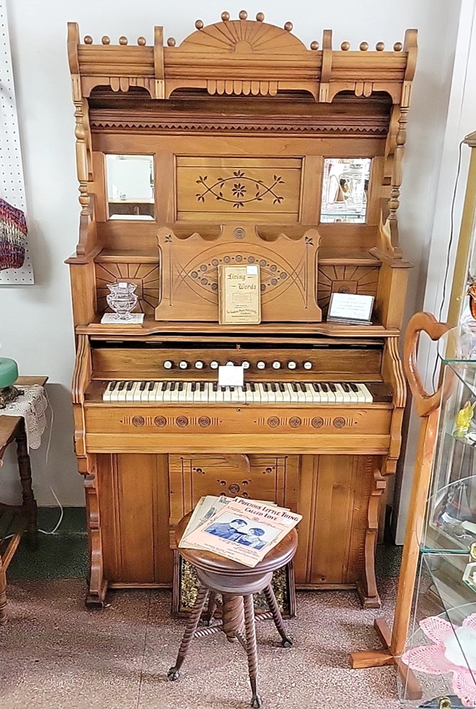 This ornate pump organ isn't just furniture&mdash;it's a time machine to parlor gatherings where families made their own entertainment.