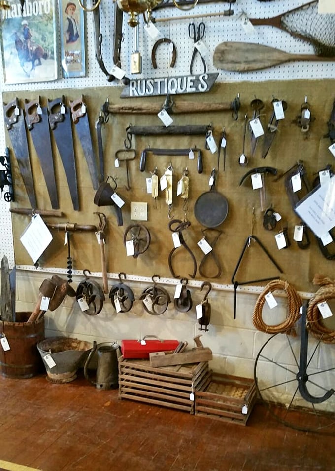 Tools with tales to tell. These rusty implements built America one barn, cabinet, and rocking chair at a time.