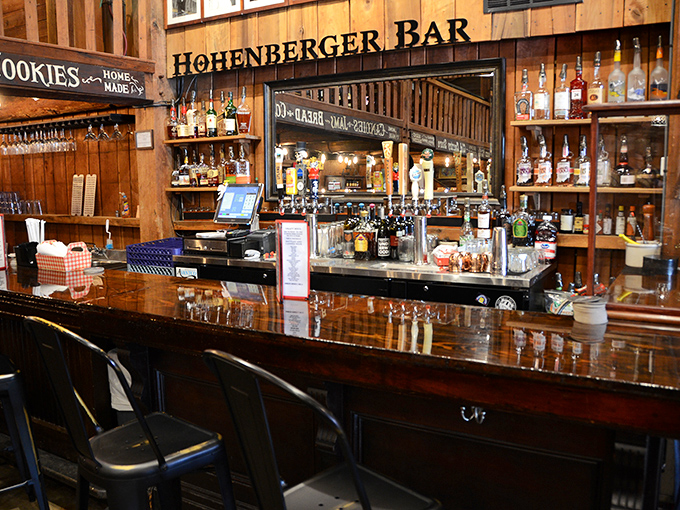 The Hohenberger Bar isn't trying to reinvent cocktails; it's perfecting the classics while you sink into conversation as smooth as their bourbon.