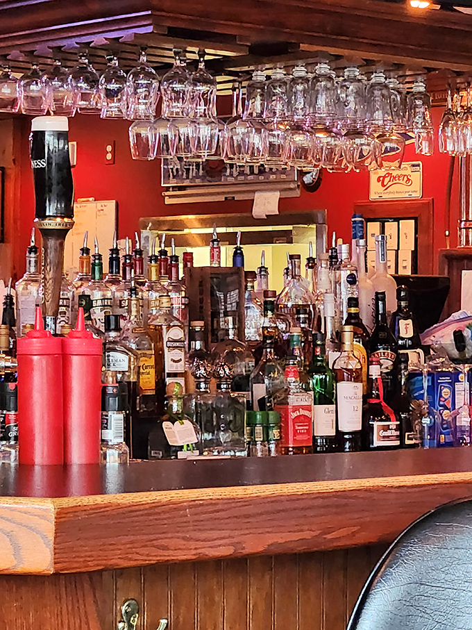 Behind every great tavern is a great bar, and this one's stocked like they're expecting a prohibition comeback any minute now.