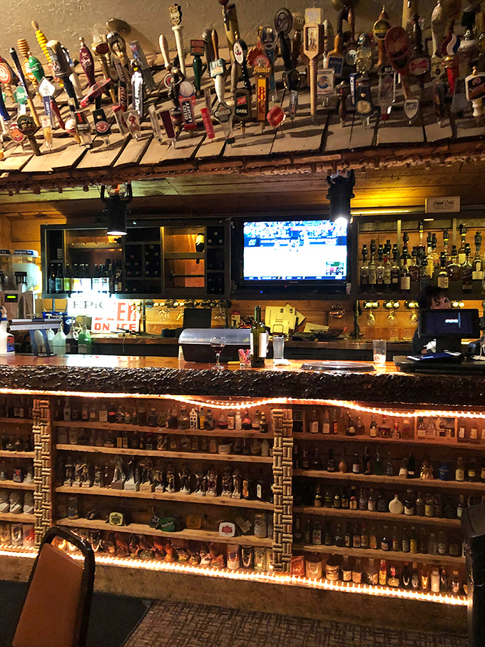 The bar's bottle collection rivals most liquor stores, with enough options to make choosing your steak accompaniment a delightful dilemma.