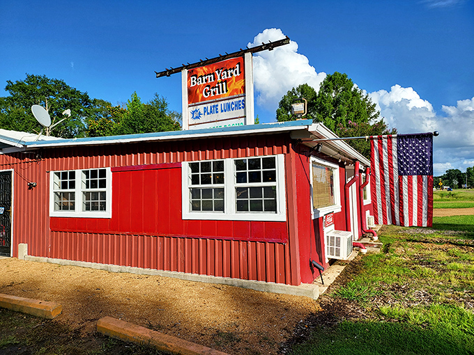 Barnyard Grill's unassuming exterior hides a local institution where plate lunches come with a side of community and conversations flow freely.