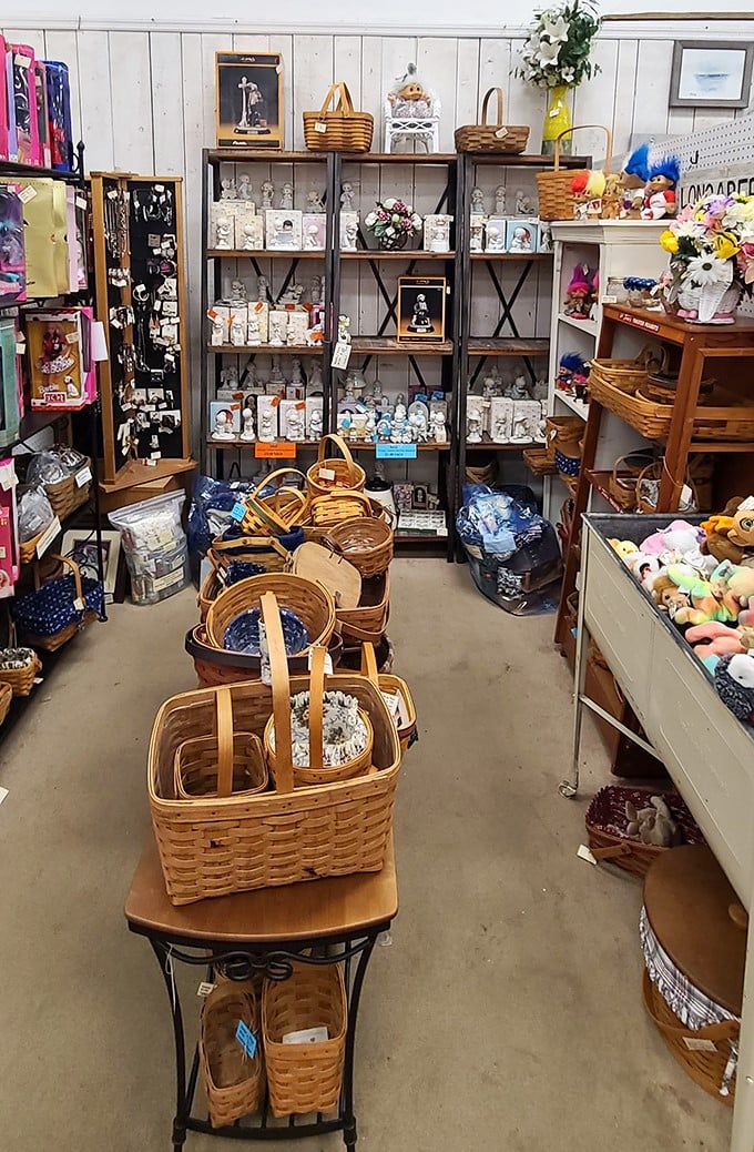 Longaberger basket heaven! These handcrafted containers aren't just storage solutions &ndash; they're pieces of Americana that have become collector's gold.