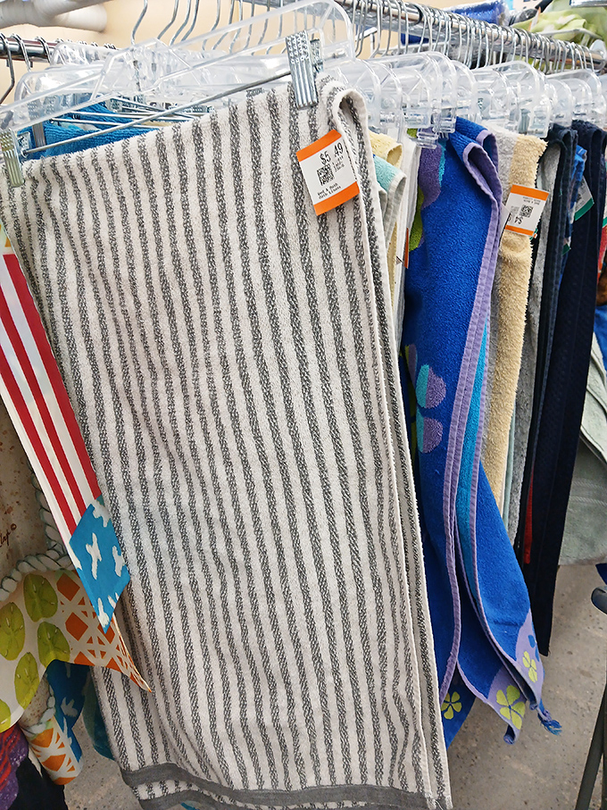 Linens that have stories to tell&mdash;some barely used, others well-loved. That striped kitchen towel is practically begging to dry your dishes. 