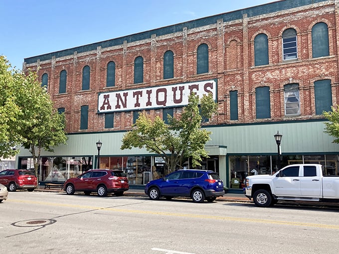 The Antiques Center: where "vintage shopping" means finding treasures from your childhood that your kids insist belong in museums.