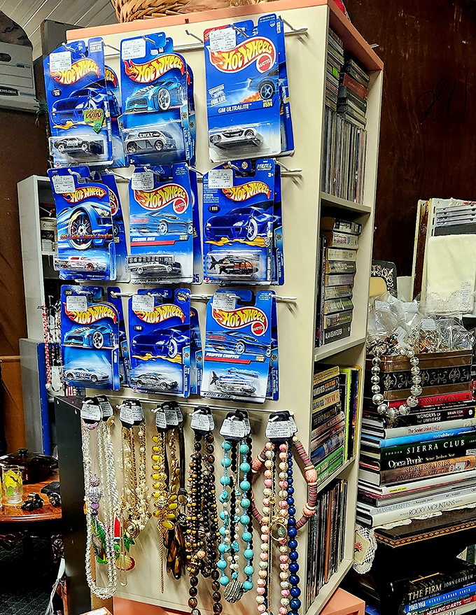 Hot Wheels still in packages, preserving childhood dreams one tiny car at a time.