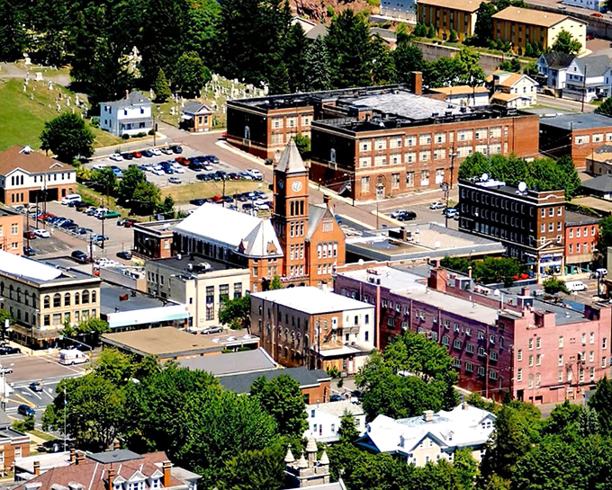 Downtown's historic architecture creates a skyline that whispers rather than shouts, "We've been here awhile and plan to stay.