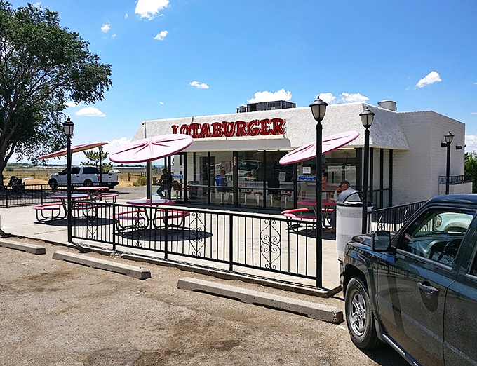 Blake's Lotaburger&mdash;where fast food meets regional charm. Green chile on your burger isn't just an option here; it's practically state law.