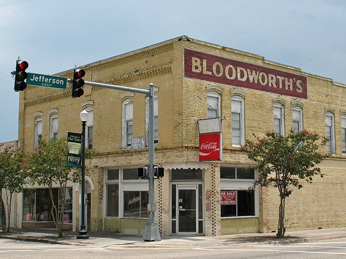 Bloodworth's corner building anchors downtown Perry with the sturdy confidence of businesses that have weathered economic storms while chain stores came and went.