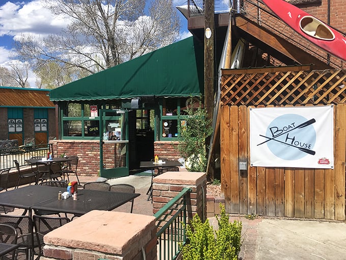 The Boathouse Cantina's outdoor seating offers dinner with a side of "I could get used to this."