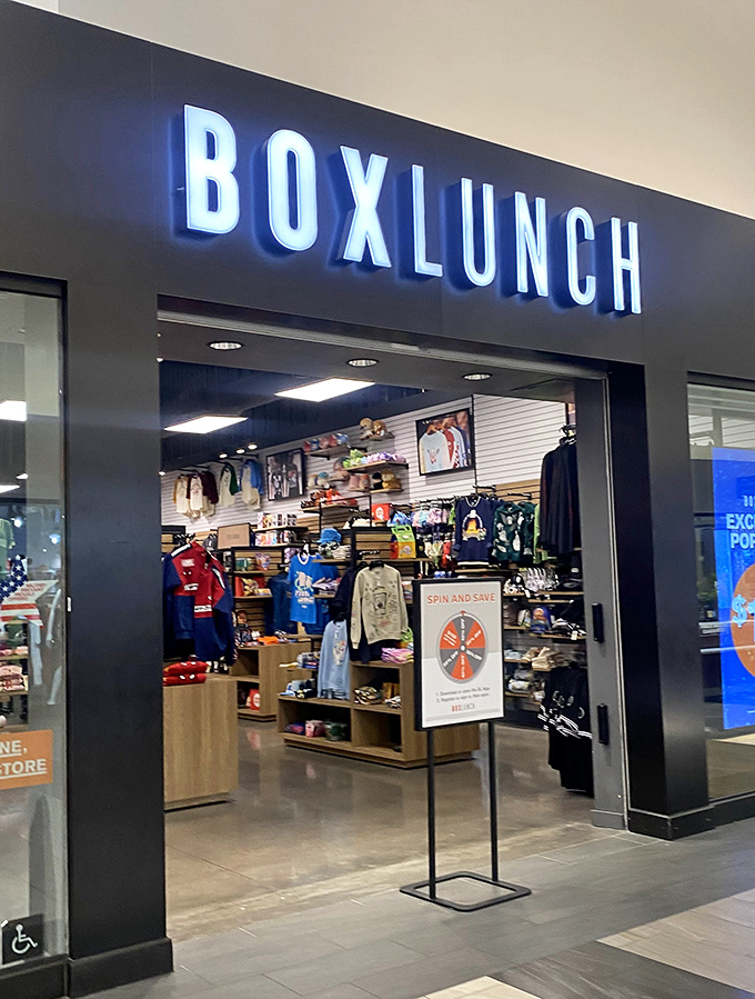 BoxLunch combines pop culture paradise with outlet pricing – where fandoms meet fiscal responsibility.