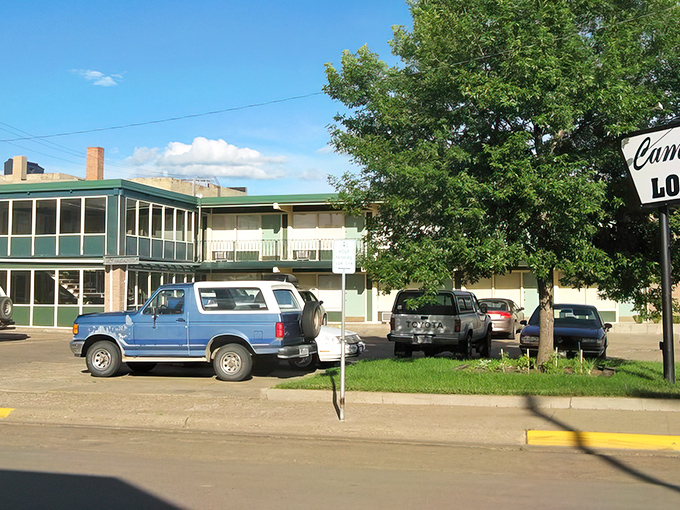 Campbell Lodge offers no-frills accommodations where your wallet can relax as comfortably as you do.