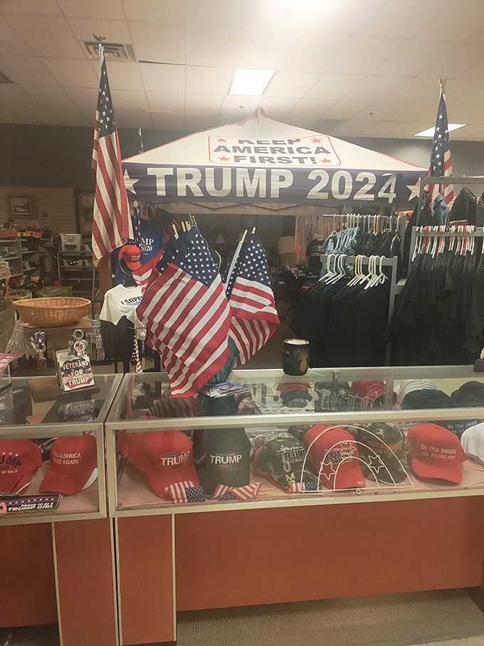 Political merchandise that makes no secret of its allegiance. Whatever your views, you've got to admire the entrepreneurial spirit of election season.