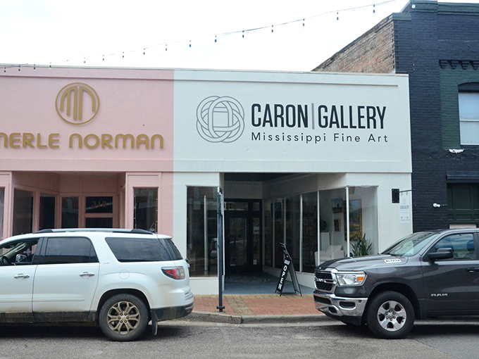 Caron Gallery showcases Mississippi's artistic talent alongside national brands, proving creativity thrives far beyond metropolitan boundaries.