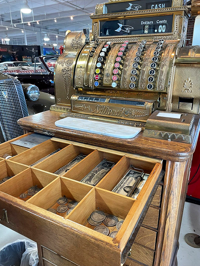 This National cash register didn't just ring up sales&mdash;it announced them with the mechanical symphony of American commerce in full swing.