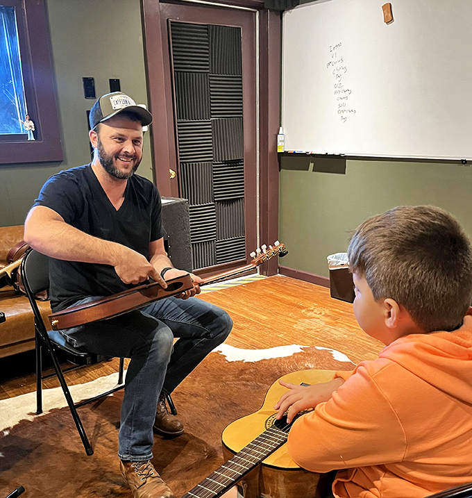 Music lessons in Columbus connect generations, proving some things &ndash; like learning your first guitar chord &ndash; remain unchanged by time or technology.
