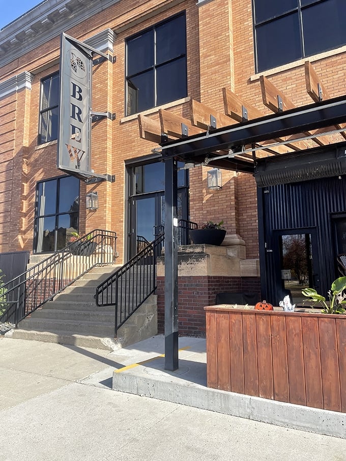 City Brew Hall invites you up its steps with the promise of cold drinks and warm conversation in a building that's seen more history than C-SPAN.