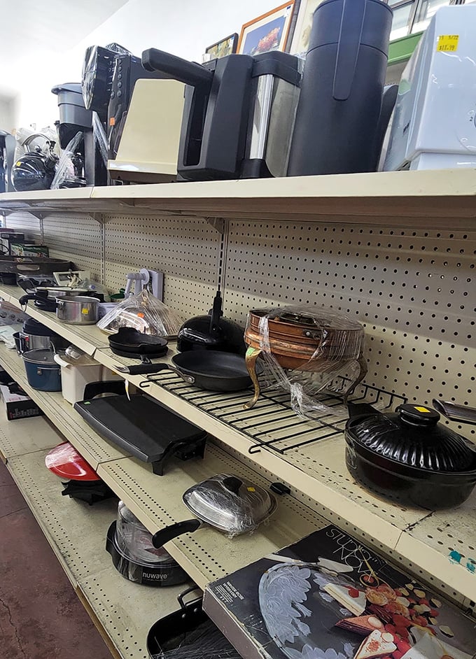 Kitchen gadgets galore &ndash; where that waffle maker you'll definitely use awaits its destiny.