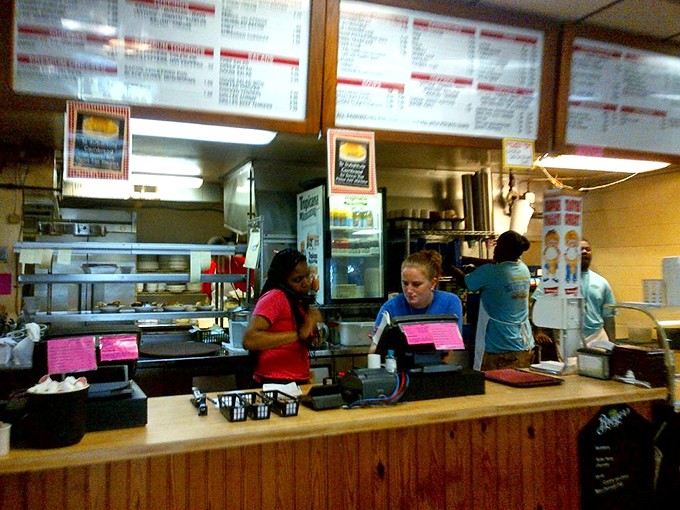 Where the magic happens—the counter where orders are placed and seafood dreams come true for hungry Eastern Shore visitors.