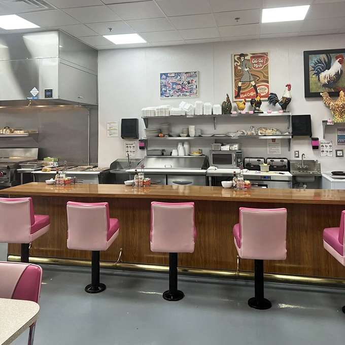 The counter seats – where solo diners become temporary neighbors and the short-order ballet unfolds before your eyes.