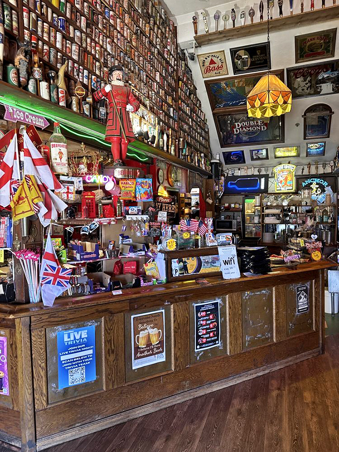 The counter where British treats and treasures await &ndash; a souvenir shop that lets you take home everything except the fish and chips recipe.