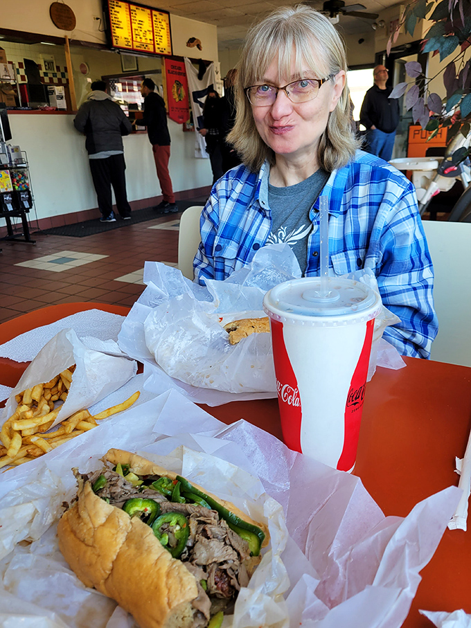 The dining area hosts a daily communion of beef lovers&mdash;where strangers become friends united by the universal language of "mmm" and "wow."