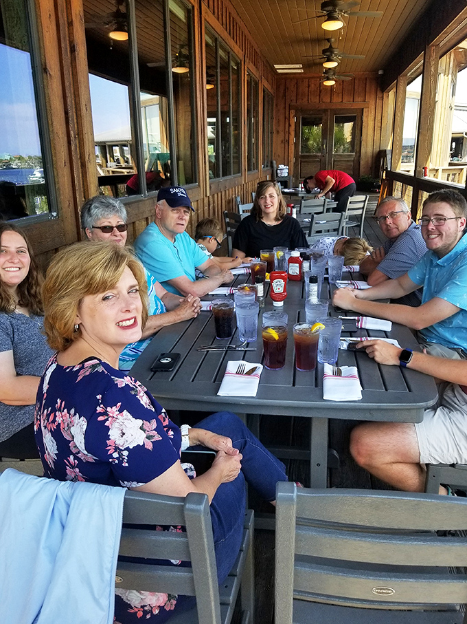 Waterfront dining with friends &ndash; where conversations flow as easily as the drinks and nobody's checking their phone.