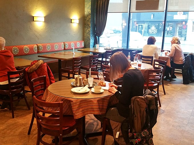 Where locals gather to solve the world's problems over pastry. If Congress met at Nichole's, we'd have world peace by dessert time.