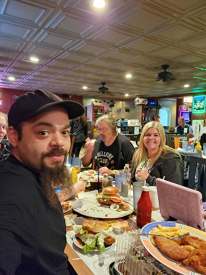 The universal language of "this food is amazing" requires no translation&mdash;just the satisfied smiles of diners mid-feast.