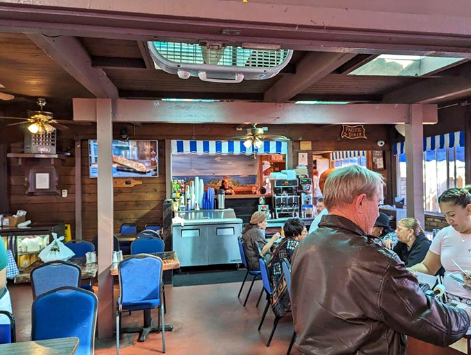 Where locals gather to debate everything from politics to the Dodgers while forks dance between bites of perfectly scrambled eggs.