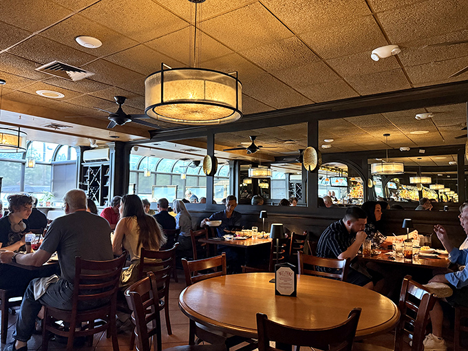 The dining room buzzes with the symphony of clinking glasses, laughter, and the occasional gasp of delight at first bites.