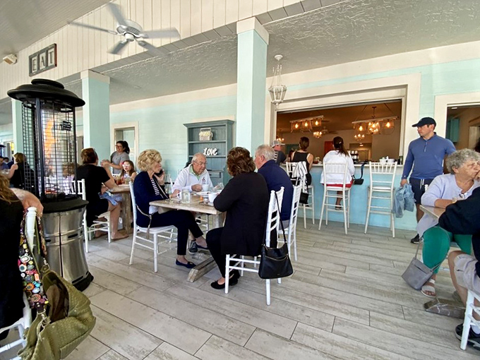 The dining room buzzes with the happy murmur of satisfied customers—the universal language of "this was worth getting out of bed for."