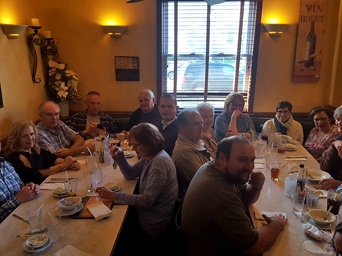 Where strangers become friends and friends become family. The dining room buzzes with conversation, laughter, and the unmistakable sounds of people enjoying good food together.