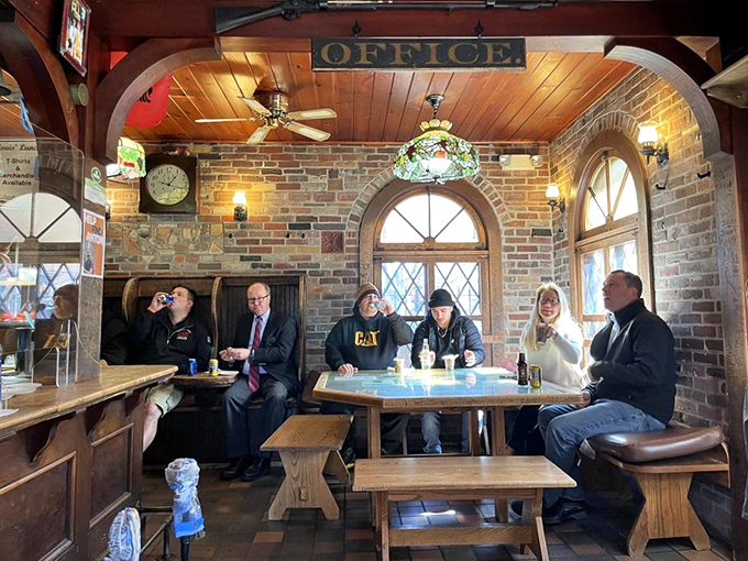 The wooden booths fill with a democratic mix of Yale professors, locals, and pilgrims seeking burger enlightenment in this hallowed space.