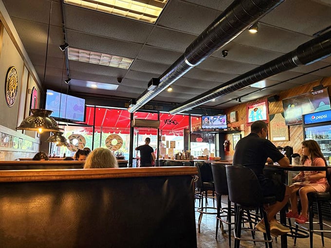 The counter seating offers front-row tickets to the breakfast show, where regulars and first-timers share in the communal joy of good eating.