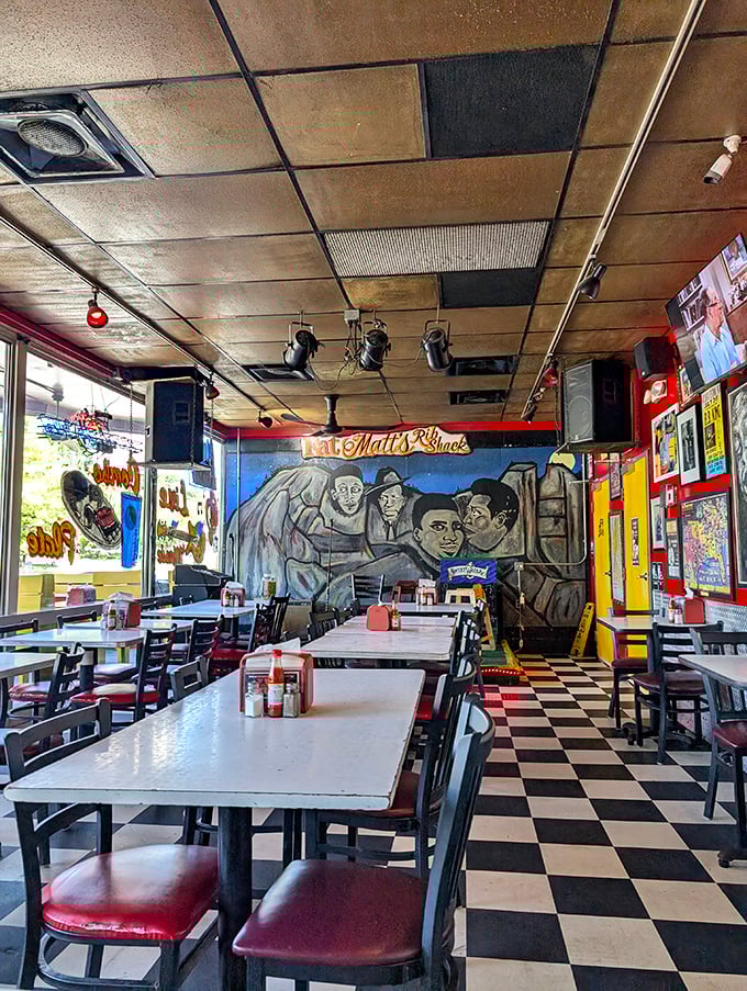 The dining area isn't designed by fancy decorators—it's perfected by decades of happy eaters who wouldn't change a thing.