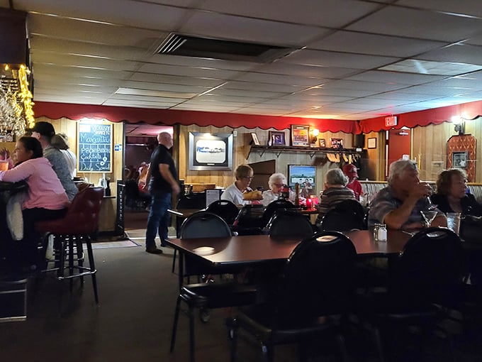 This is what happiness looks like – a full dining room where every table tells a story.