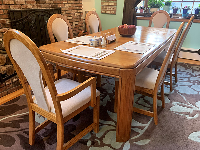 Not just furniture&mdash;this solid oak dining set represents the quality hiding in plain sight among thrift store treasures.