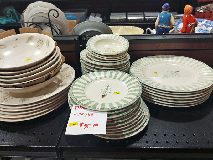 Mismatched dinnerware that somehow works perfectly together&mdash;like the cast of a quirky sitcom waiting for your dinner party.