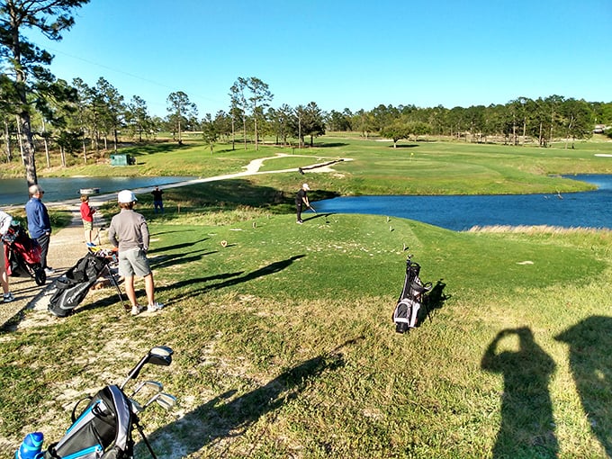 Eagle Springs Golf course challenges duffers and pros alike with fairways that forgive nothing but reward everything.