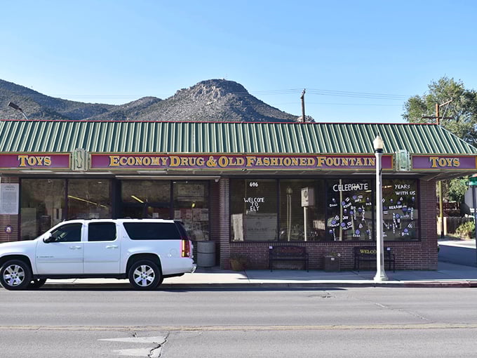 Economy Drug's Old Fashioned Fountain promises milkshakes that don't need Instagram filters or outlandish toppings to deliver pure, nostalgic joy.