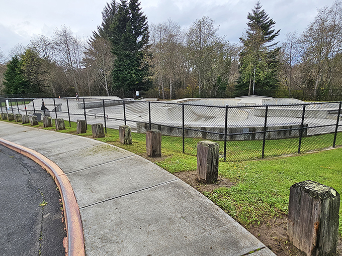 This concrete playground might not look like much, but it represents community investment in spaces where kids can be kids&mdash;no admission fee required.
