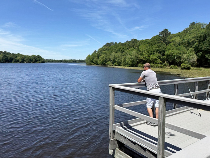Solo anglers finding that perfect zen moment where it's just you, the water, and fish contemplating their life choices.
