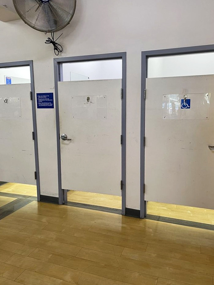 Even the fitting rooms maintain a no-nonsense efficiency&mdash;because when you're scoring designer jeans for under $10, a little less ambiance is a fair trade.